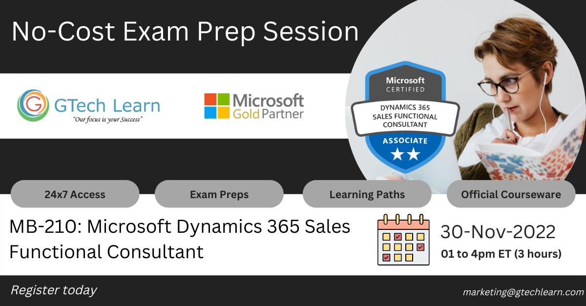 Exam Prep MB-210: Microsoft Dynamics 365 Sales Functional Consultant