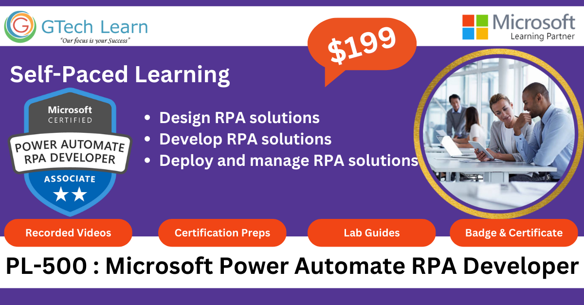 Self-Paced : PL-500 Microsoft Power Automate RPA Developer