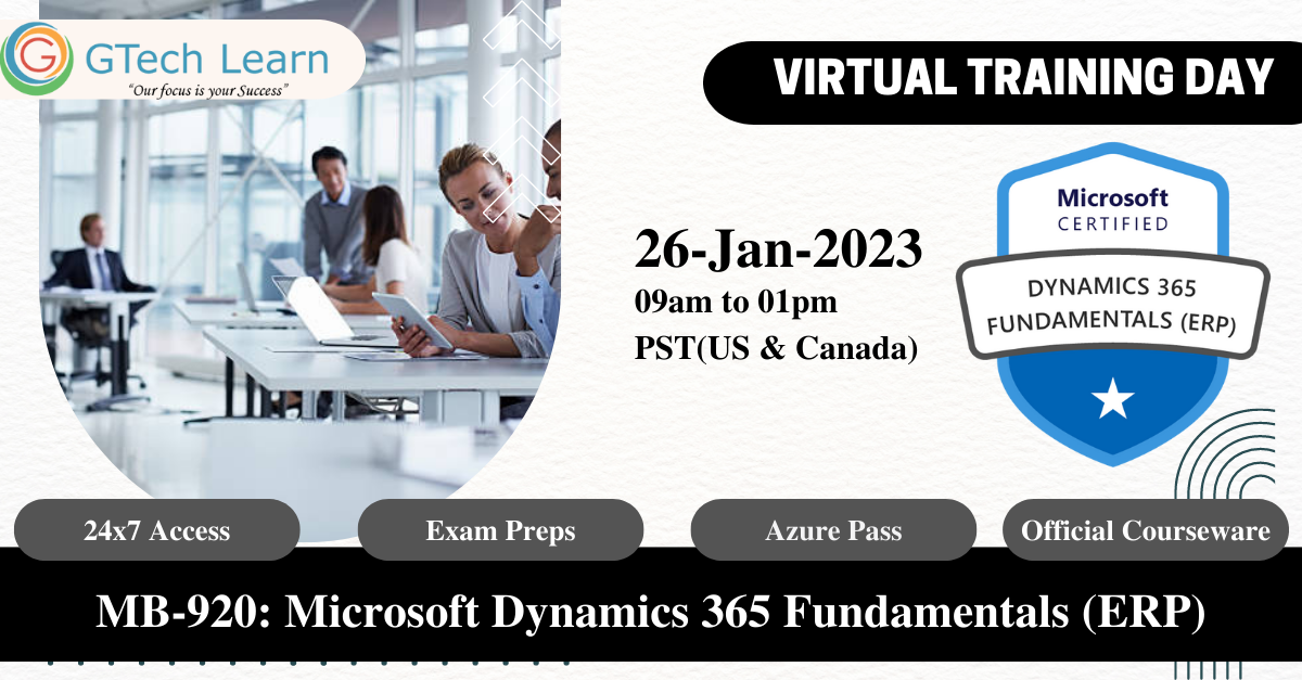 Virtual Training Day : Microsoft Dynamics 365 Fundamentals (ERP) (MB920)