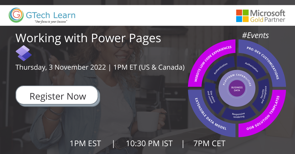 Webinar : Working with Power Pages